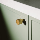 Lennon Grooved Button Cabinet Knob