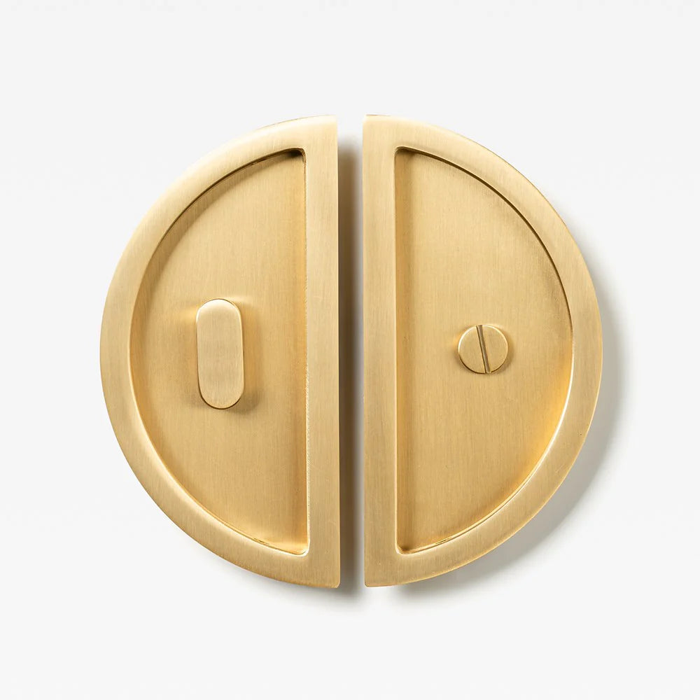 Luna Half Moon Flush Pull Privacy Set