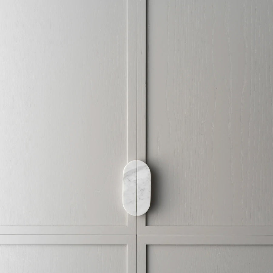 White Carrara Marble Dot Handle [Pair] – San Diego Hardware