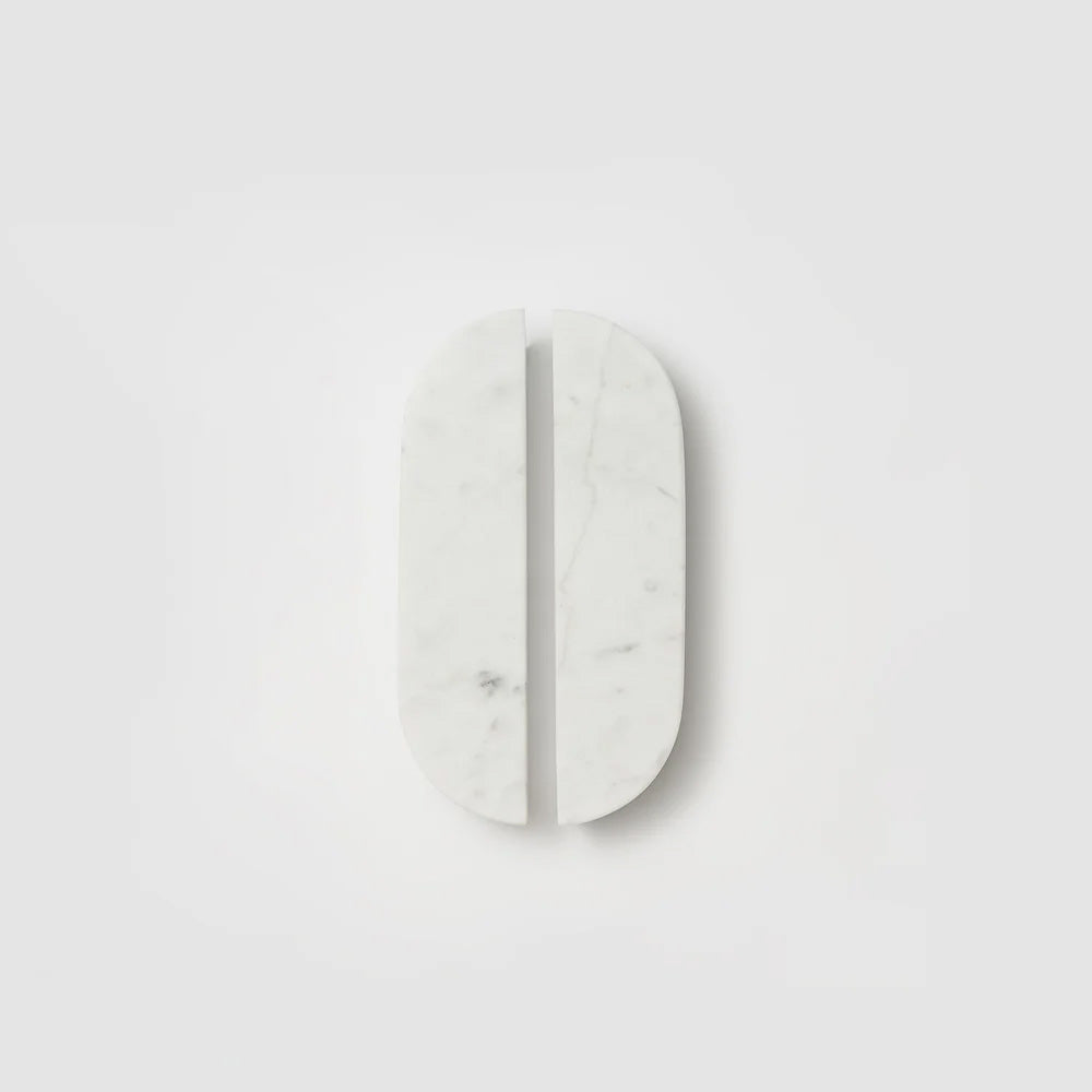 White Carrara Marble Dot Handle [Pair] – San Diego Hardware