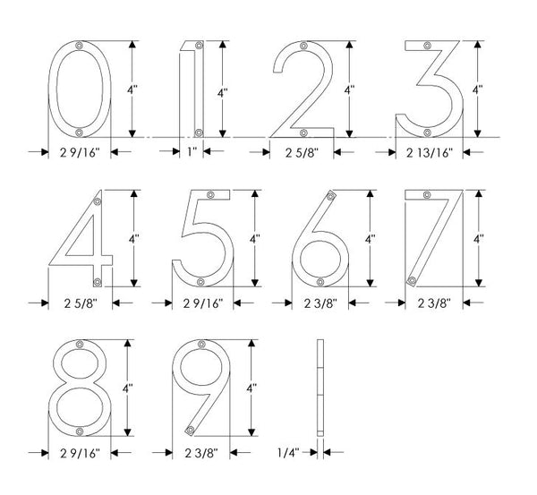 Silver Strand House Numbers