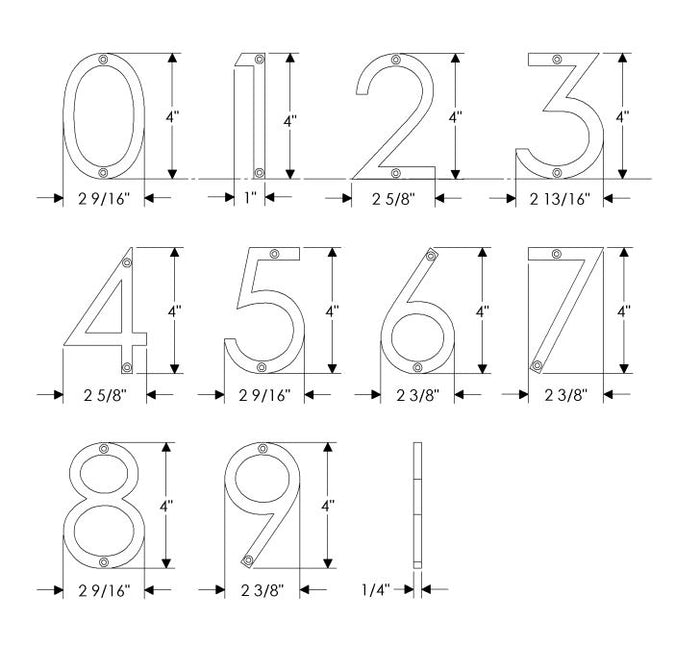 Silver Strand House Numbers